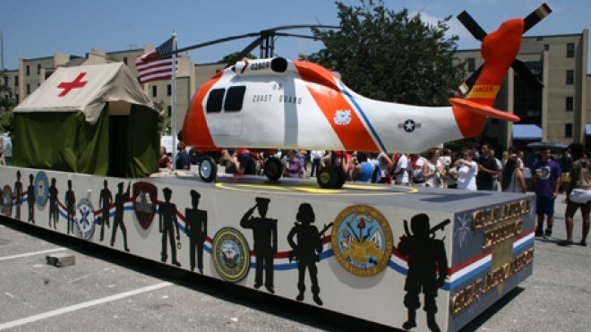 Fourth of July Float Honors American Heroes | Roger Williams University